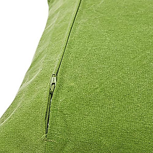 Creative Co-Op Cotton Canvas Printed Embroidery Pillow, 20" L x 20" W x 2" H, Multicolor