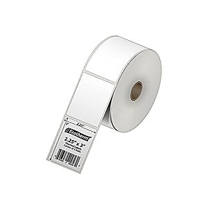Ecotherm 2.25x3 Thermal Labels - 840 Paper Stickers Per Roll - 6 Rolls - fits Zebra LP2824, LP2844, GC420, GK420, GX430, ZD220, ZD410, ZD420, ZD500, ZD620, ZP-500, GT800 Direct Thermal Printers