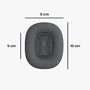 kwmobile Replacement Ear Pads Compatible with Apple AirPods Max - Earpads Set for Headphones - Dark Grey