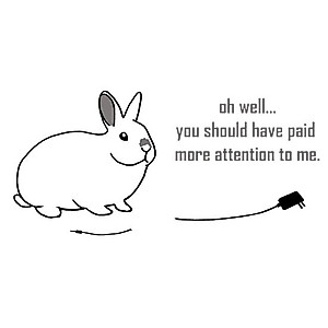 CafePress Oh Well. (Bunnies Chew Cabl Mug Ceramic Coffee Mug, Tea Cup 11 oz