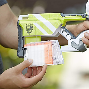 NERF Longstrike Modulus Toy Blaster with Barrel Extension, Bipod, Scopes, 18 Elite Darts & 3 Six-Clips (Amazon Exclusive)