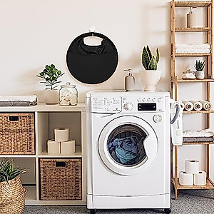 Bloss Pop-up Laundry Basket, Foldable Laundry Hamper, Laundry Bag for Easy Storage and Movement of Washing Machine Clothes(Black)