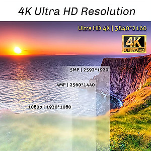 GW Security 8 Channel 8-Megapixel 4K (3840x2160) NVR with (8) UltraHD 4K 8MP 2.8~12mm Varifocal Zoom H.265+ Outdoor/Indoor Waterproof Microphone Audio&Video PoE IP Smart AI Dome Cameras
