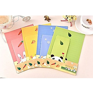 SCStyle 30 Cute Lovely Kawaii Cartoon Animal Design Version 2 Writing Stationery Paper with 15 Envelope