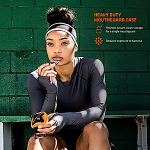 Shock Doctor Mouth Guard Case, Chrome Gold