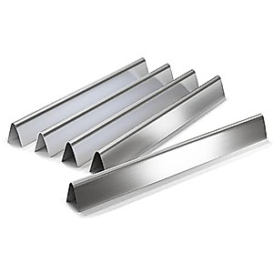QuliMetal 7537/65903 22.5" Flavor Bars for Weber Spirit 300 Series(with Side Burner Knobs), Spirit E310, E320, Spirit 700, Genesis Silver Gold Platinum B/C, Weber 900, Heat Plates for Weber 7536