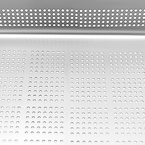 CNCEST 2pcs 4 Inch Commercial Food Heater, Steam Table Plate Buffet Counter Perforated Portable, for Use in Restaurant Canteensce