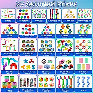 Amy&Benton 120PCS Treasure Box Prizes for Classroom, Easter Egg Fillers Kids Birthday Party Favors for Goodie Bag Fillers, Assorted Pinata Fillers, Bulk Party Toy Assortment