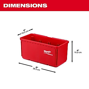 Milwaukee 48-22-8063 2PK PACKOUT Shop Storage Large Bin Set