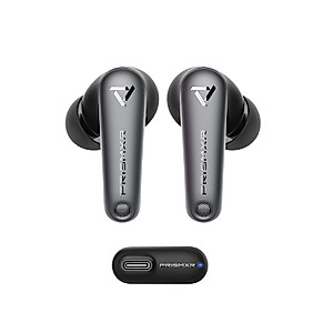 PRISMXR Wireless Gaming Earbuds Compatible with PS5/4, Meta Quest 3S/Quest 3/Quest 2, 25ms Low-Latency, 2.4GHz Bluetooth for Steam Deck, Switch, PC (USB-C Dongle Included) - Vega T1