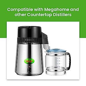 Green Piece® Activated Charcoal Water Filter Replacements - 24 Filters - Perfect For Most Countertop Water Distillers