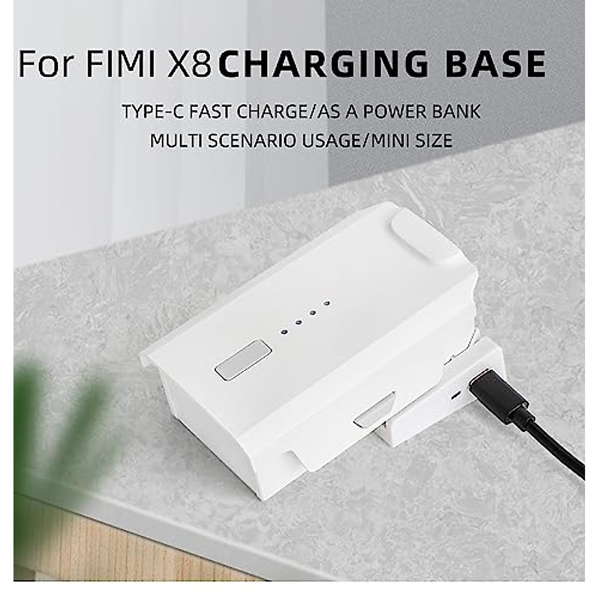 Drone Battery Charger Hub for FIMI X8 SE 2022, Portable Charging Base Butler Discharger Fast Charger Station