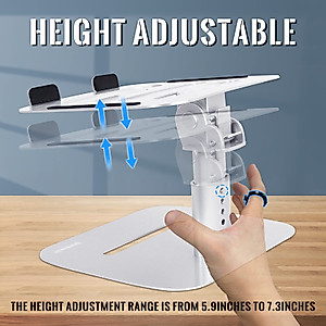 Laptop Stand for Desk ,Multi-Angle Stand with Unique Structure Design,More Stability, Adjustable Notebook Stand for Laptop up to 17 inches,Compatible for MacBook Pro/Air, Surface Laptop, etc.