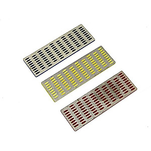 MTP 3 Pcs LARGE 2" x 6" Diamond Sharpening Stone Plate Block Kitchen Knife Sharpener