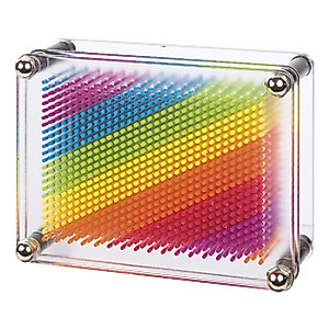 Toysmith Colorful Rainbow Pin Art, Girls Boys, Room Decor Desk Toy