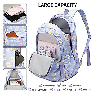 Fitmyfavo Backpack for Girls Elementary Middle School Bookbag Travel Daypacks for Teens Students Durable Laptop Bags