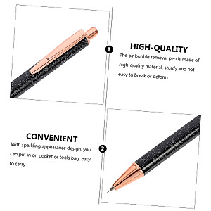 SEWOART 1pc Foil Exhaust Pen Craft Vinyl Weeding Pen Car Film Pen Sparkling Air Release Pen Craft Weeding Tools Air Release Pin Pen Car Bubble Removal Pen Air Release Weeding Pen