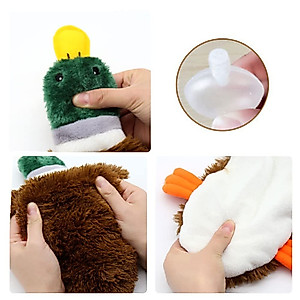 SLAGMALE Pet Mallard Duck Dog Toy, Squeaky Dog Toy, Plush Puppy Dog Chew Toy for Small, Medium, and Large Pets Dogs 10‘’