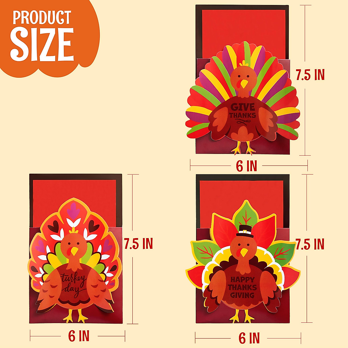 24 Thanksgiving Turkey Cutlery Decorative Utensil Holders for Autumn Fall Party