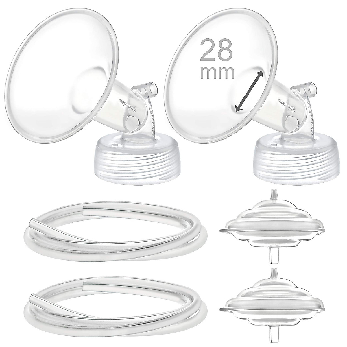 Maymom Pump Parts Compatible with Spectra S2, Spectra S1, 9 Plus Pump Not Original Spectra Pump Parts Replace Spectra S2 Accessories and Spectra Flange. Inc Flange Backflow Protector Tubing (28mm)