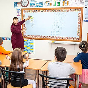 BeYumi 62Pcs Back to School Boho Rainbow Positive Sayings Cutouts Motivational Boho Rainbow Classroom Bulletin Borders Trim Decorations Set for School Home Wall Decor