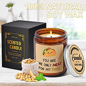 Lavender Scented Candles - Funny Wedding Gifts, Engagement Gifts for Women, Friends, Couples, Newly Engaged Friends - Bachelorette Gifts for Bride, Bride to Be