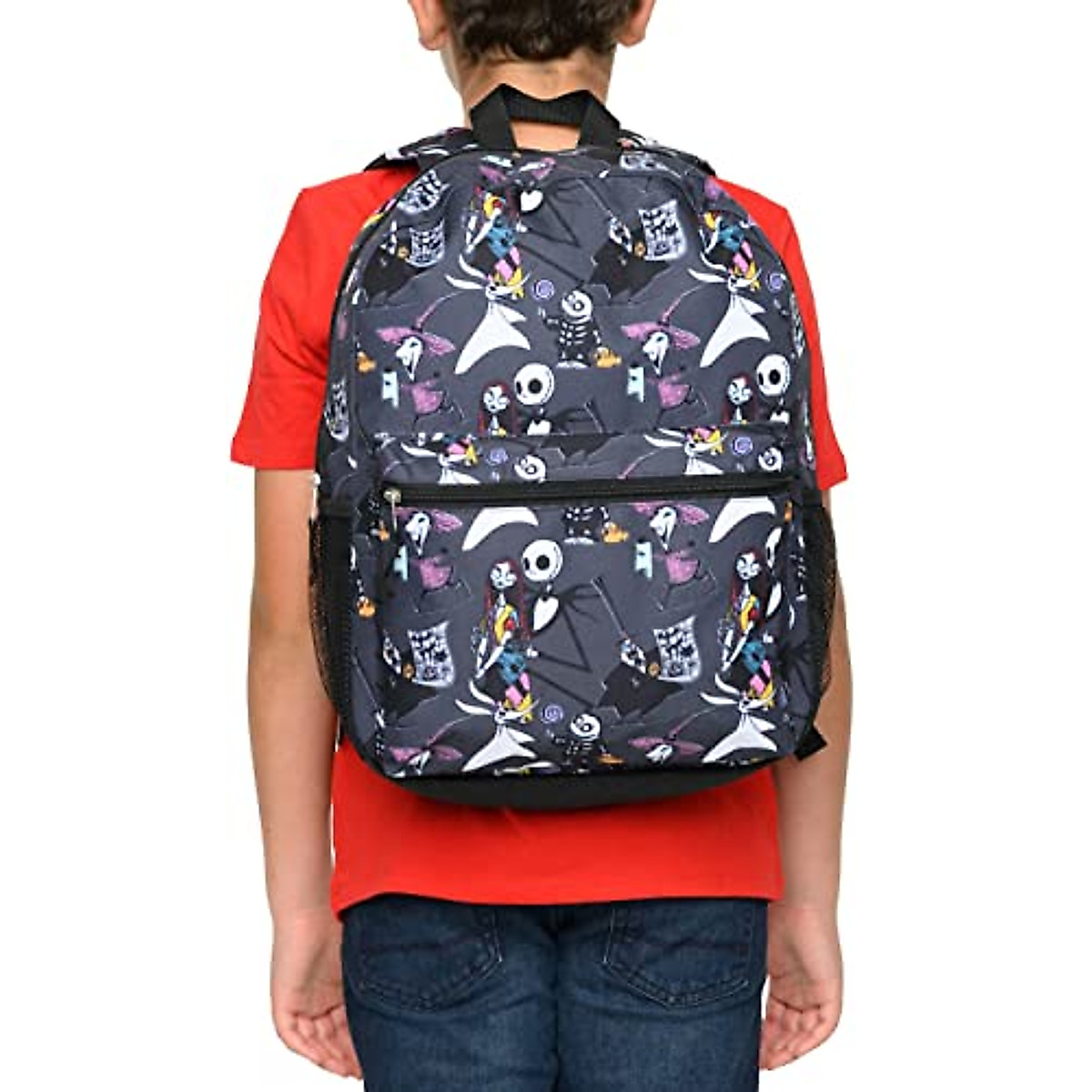 Disney Nightmare Before Christmas 16" Backpack Jack Skellington All Over Print