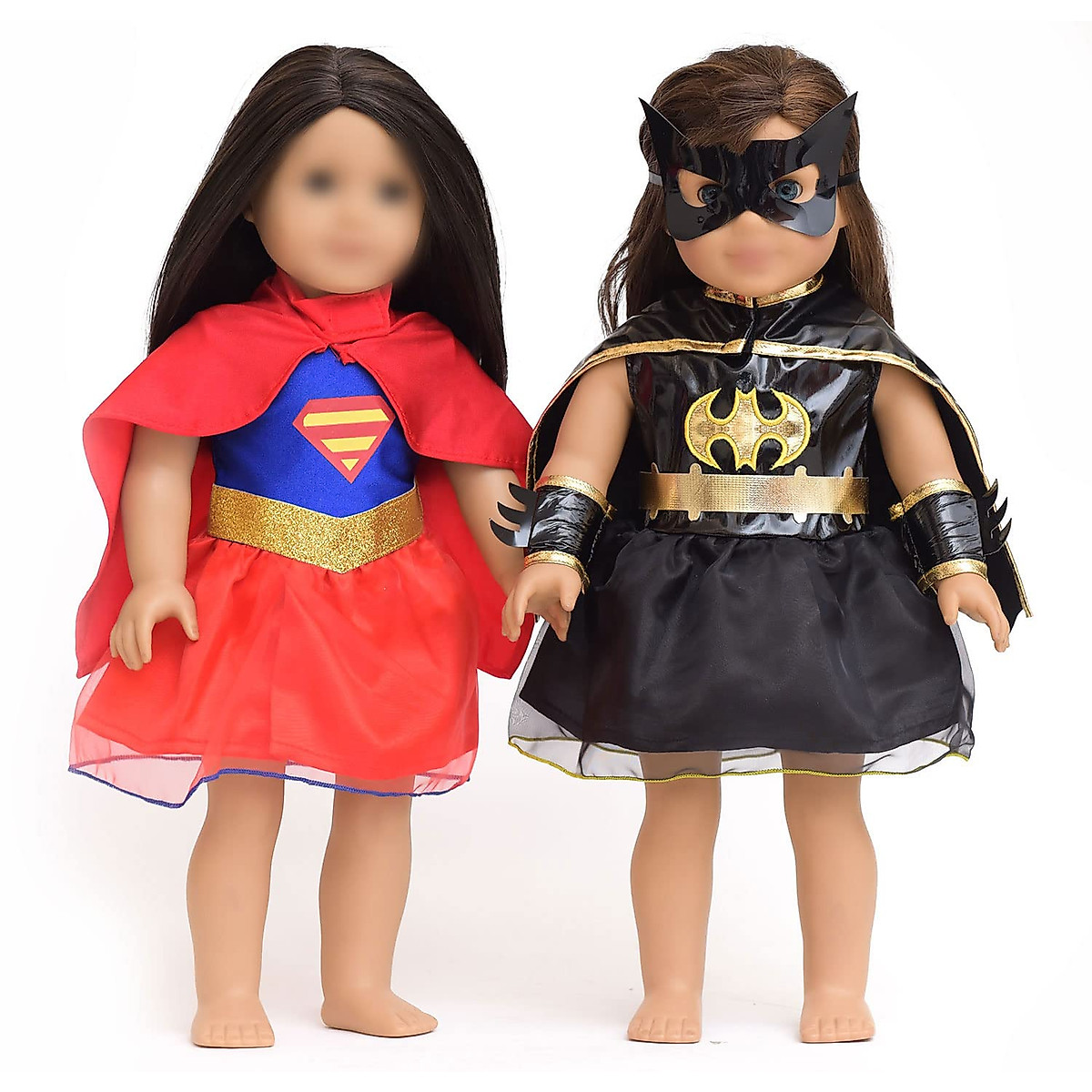 sweet dolly 18 Inches Doll Clothes Super Hero Costumes Outfits for 18 inch Dolls