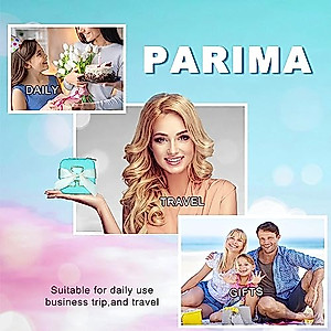 Parima Travel Jewelry Case for Women Fashion, A initial Jewelry Case| Travel Jewelry Case Organizer| Small Blue Jewelry Case| Mini Jewelry Travel Case for Girls Jewelry Box| Teen Girl Gifts Trendy Stuff