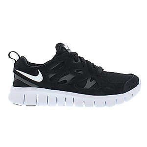 Nike Boy's Free Run 2 (Big Kid) Black/White/Dark Grey 6.5 Big Kid M