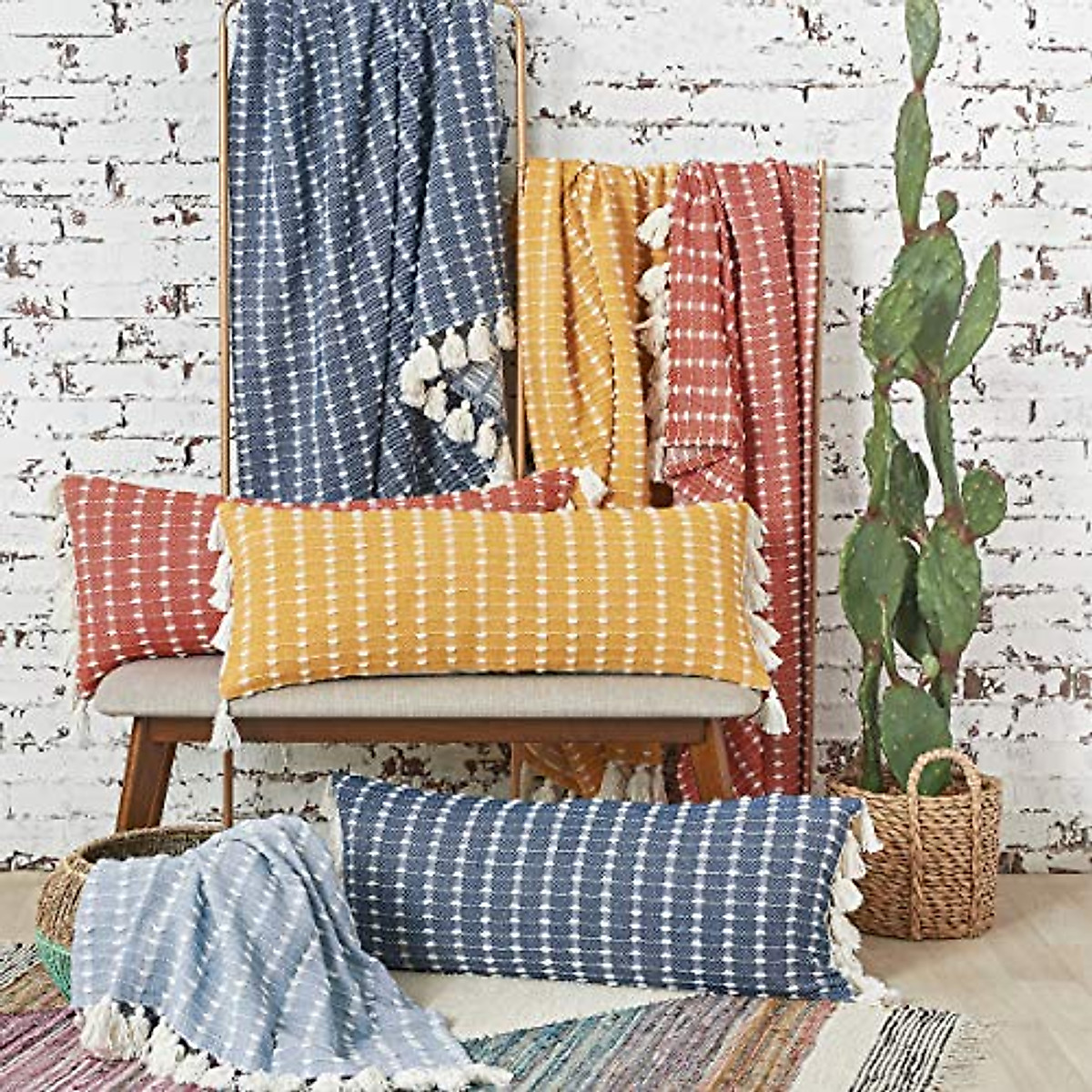 carol & frank Riley Sky Throw 50x60 inches Blue