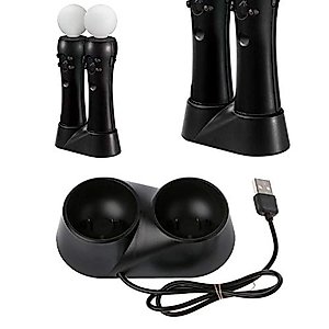 Dual USB Charging Dock Station Stand for PS4 4 VR PSVR Controller