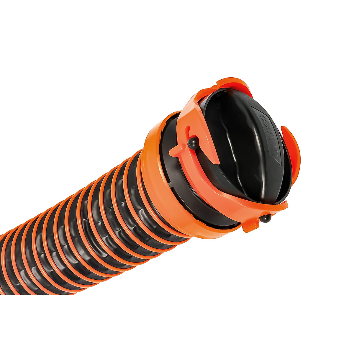 Camco RhinoEXTREME 20’ Camper/RV Sewer Hose | RV Accessories Include 360° Clear Swivel Wye Fitting & Removable 4-in-1 Adapter for RV Storage and Organization & More | TPE Tech for Durability (21056)