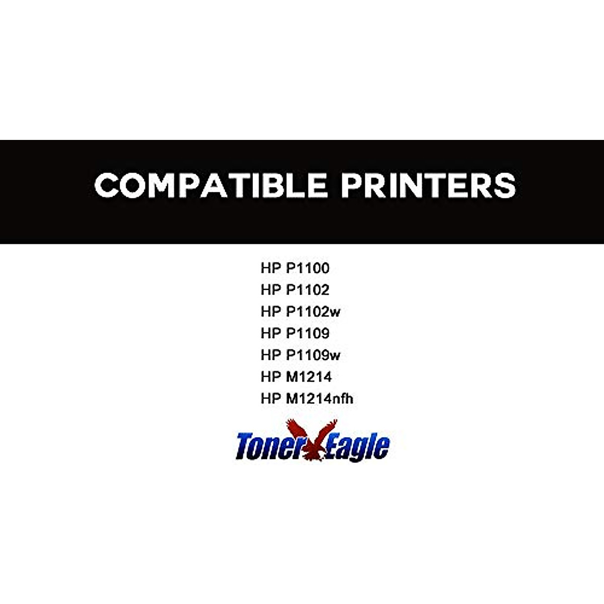 Toner Eagle Re-Manufactured MICR Toner Cartridge Compatible with HP Laserjet Pro P1100 P1102 P1102w P1109 P1109w CE285A 85A.