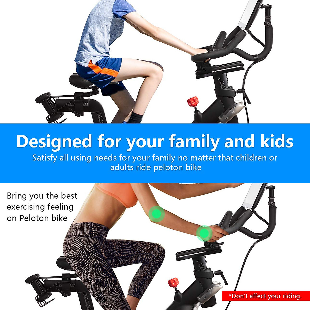 Handlebars Adjuster for Peloton Bike - No Shoulder and Neck Sore Pain, Better Posture Peloton Accessories(Not Compatible with Peloton Bike +)