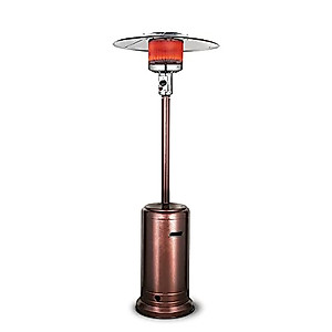 GASLAND Patio Heaters For Outdoor Use, 46,000 BTU Portable Propane Yard Heater with Anti-tilt and Flame-out Protection System, 87 Inches, ETL Certification, Bronze