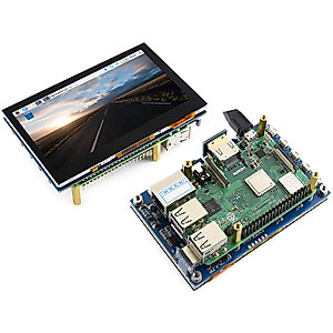 waveshare 4.3inch HDMI LCD 800x480 IPS Capacitive Touch Screen HDMI Interface Support All Version Raspberry Pi 4B/3B+/3B/2B/Zero/Zero W/Zero WH,Jetson Nano BB Black Banana Pi Windows 10/8.1/8/7