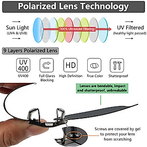 CAXMAN Cat Eye Clip On Sunglasses for Women Polarized Lens Over Prescription Glasses Grey Compact Fit Non Flip Up Oversized 100% UV Protection