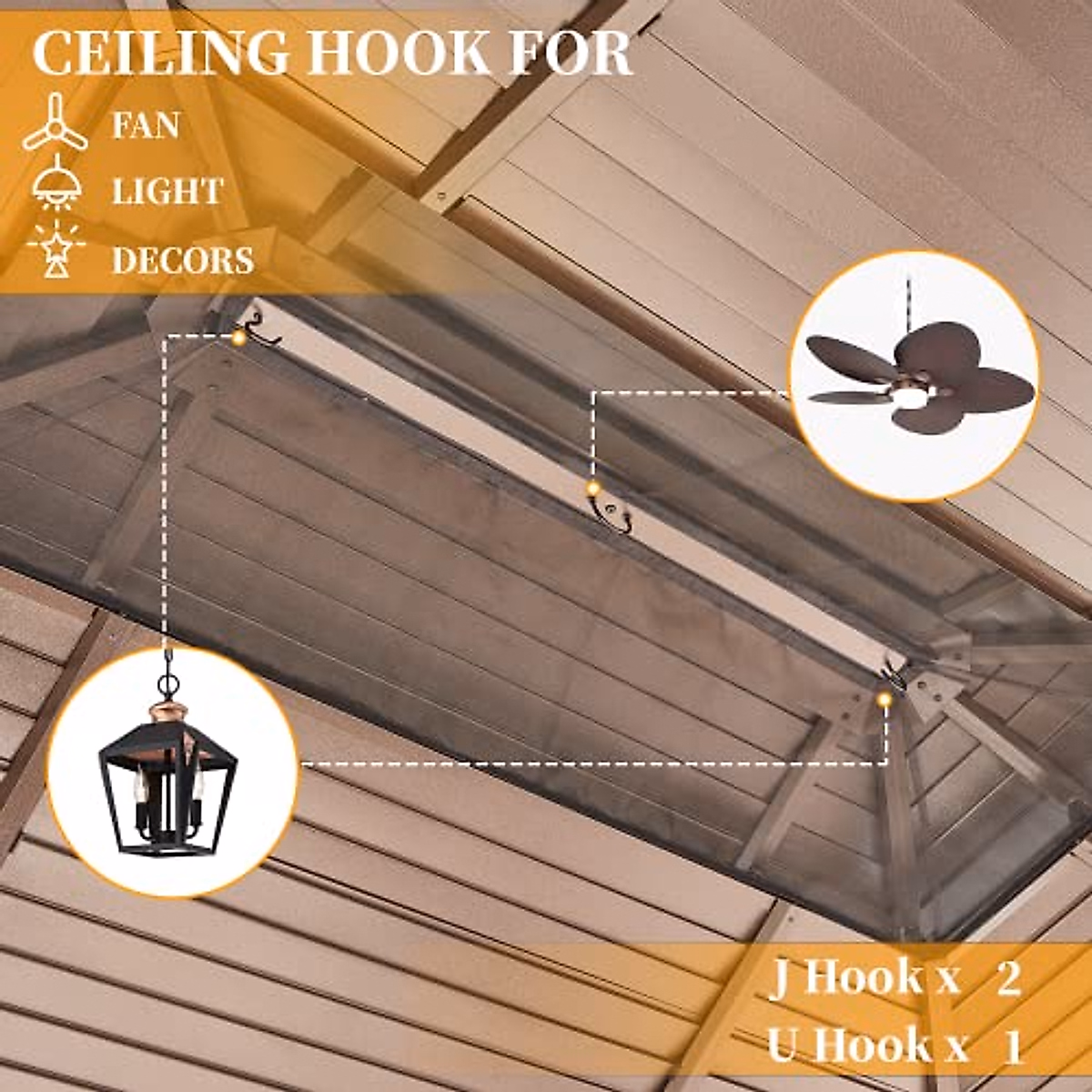YOLENY 10' x 13' Hardtop Gazebo with Galvanized Steel Double Roof, Pergolas Aluminum Frame, Netting and Curtains Included, Metal Outdoor Gazebos for Garden, Patios, Lawns, Parties