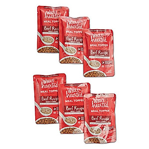 WholeHearted Grain-Free Beef Recipe Gravy Puree Wet Dog Meal Topper, 2.8 oz., Case of 6