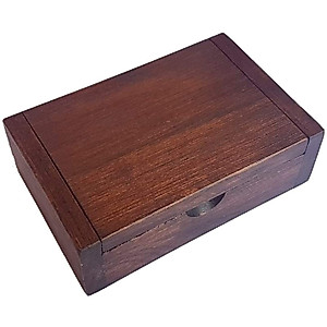 Wooden Box Bamboo With Elephant Nickle Keepsake Jewelry Trinket Box Storage Organizer Trinket Storage Keepsake Jewelry