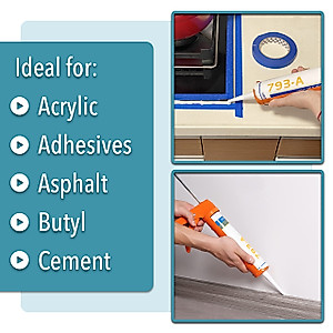 Bates- Caulking Gun, 10:1 Thrust Ratio, Orange, Caulking Tool Gun, Caulk Gun No Drip, Hand Caulking Guns, Silicone Gun, Caulking Gun Tool, No Drip Caulk Gun, Caulk Guns, Caulking Gun Dripless