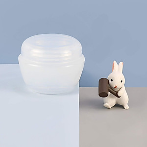 LONGWAY 1 Oz (30ML) Little Plastic Jars with Lids and Inner Liners | Empty Lotion Containers/Travel Cream Containers - for Salves,Lotions and Creams, Cosmetic Jars & BPA Free (Pack of 12, Clear)