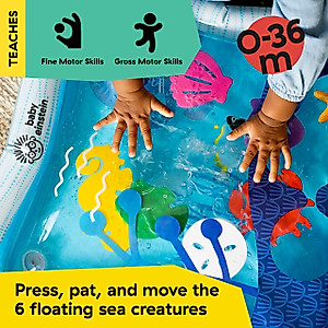 Baby Einstein Octopus Water Play Mat - Safety Fill Line, Tummy Time Activity & Sensory-Toy for Babies Newborn and up, Blue