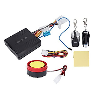 Motorcycle Anti Theft Alarm System, 12V Universal Motorcycle Waterproof Anti Theft Alarm System Kit One Way Remote Control