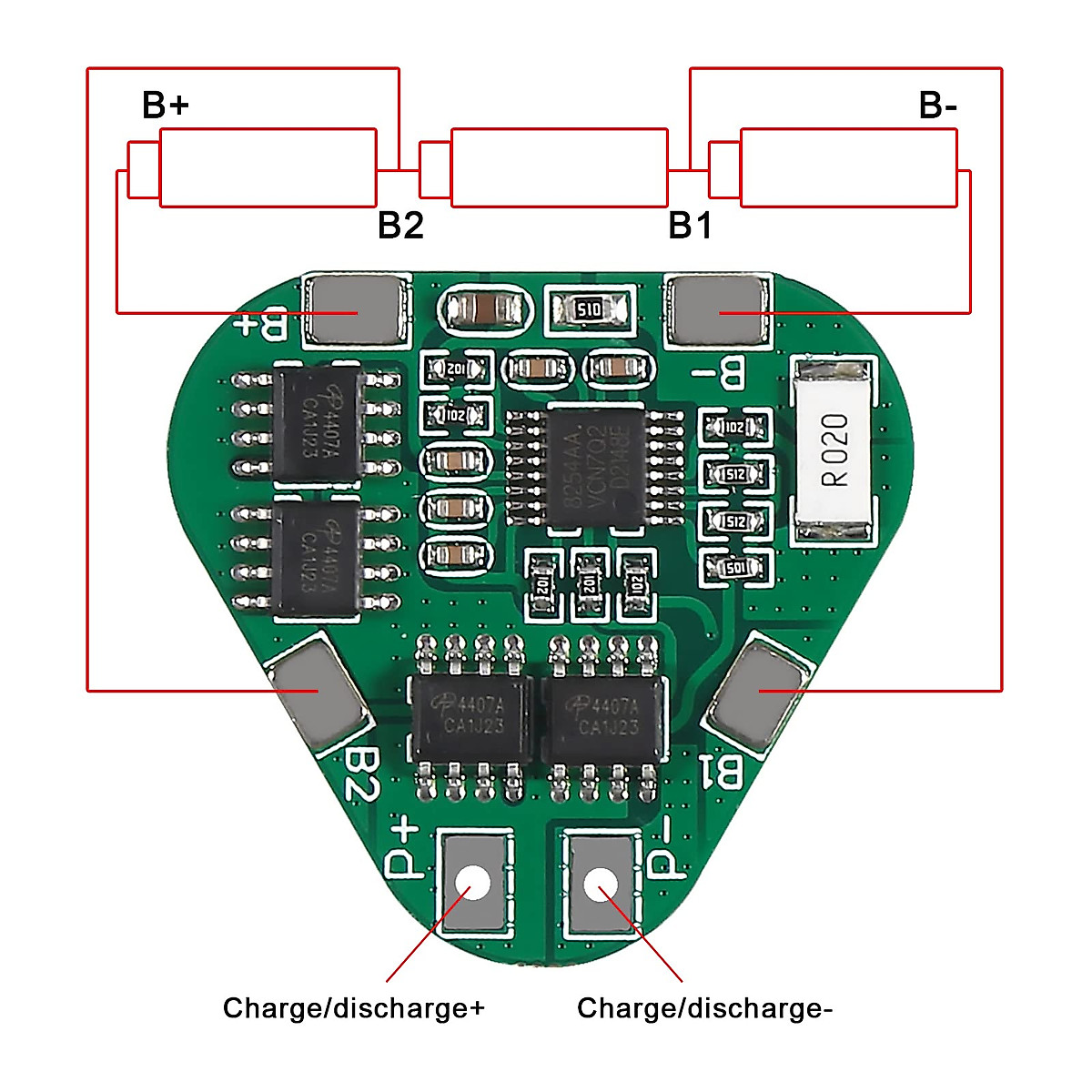 Alinan 6pcs 3S 8A 12V 18650 Lithium Battery Protection Board 10.8V 11.1V 12.6V BMS PCM PCB Overcharge Over-Discharge Protection Module for 3 Li-ion Cell Pack