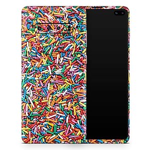 DesignSkinz Colorful Candy Sprinkles Protective Vinyl Decal Wrap Skin Cover Compatible with The Samsung Galaxy S20 (Screen Trim & Back Glass Skin)