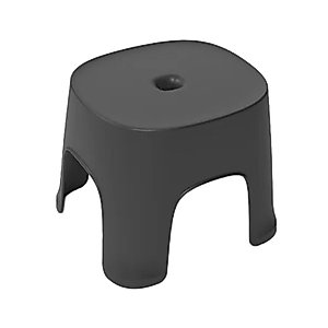Plastic Mini Stool for Home Portable Sitting Stool Thickened Small Stool Short Stool for Living Room Bathroom Shoe Changing Sturdy and Party Chairs Camping Stool Camp Stool Fishing Foot Stool (Black)