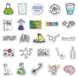 50PCS Pack Chemical Laboratory Equations Chemistry Stickers for DIY Laptops Stationery Phone Case Skateboard Gifts Decals for Kids Birthday Party
