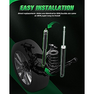 SCITOO Rear Shocks Set of 2 for Charger, Shocks and Struts Fits 2005 2006 2007 2008 2009 2010 2011 for Chrysler 300,2006 2007 2008 2009 2010 for Dodge Charger,2005 2006 2007 2008 for Dodge Magnum